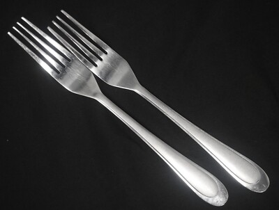 Cambridge Stainless China Dinner Fork set of 2. 8" Long | eBay