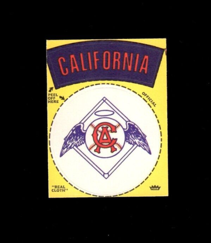 1968-72 Fleer Cloth Stickers CALIFORNIA ANGELS Patches Emblems EARLY ...