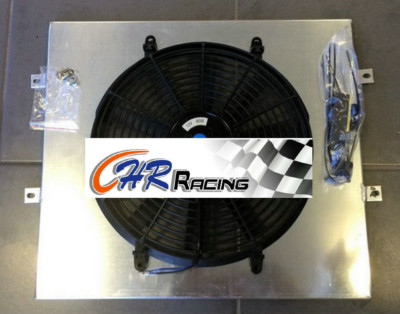 Aluminum Radiator Shroud+FAN For 66-1979 Ford F100 F150 F250 F350 ...