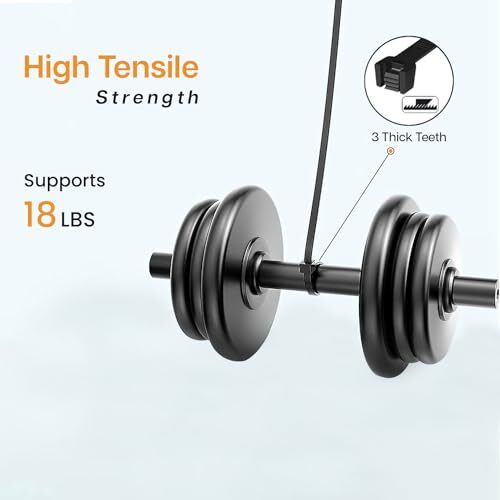 Small Zip Ties 4 inch 100 Pack Black 18 lbs Tensile Strength Mini Zip ...