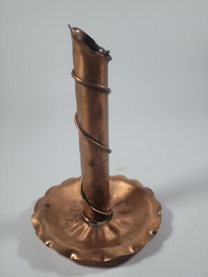 Vintage Gregorian Copper Candle Holder 5 3/4" Tall Stamped | eBay