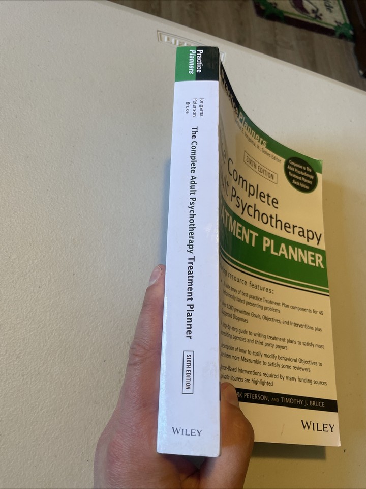 PracticePlanners The Complete Adult Psychotherapy Treatment Planner 6th ...