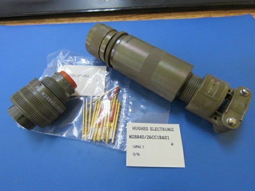 HUGHES/ Glenair M28840/26CC1BAS1 Qty of 1 per Lot Plug connector with ...