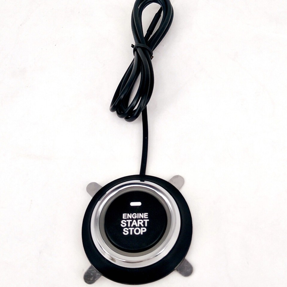 9pcs Car Keyless Entry Engine Start Alarm System Push Button Remote ...