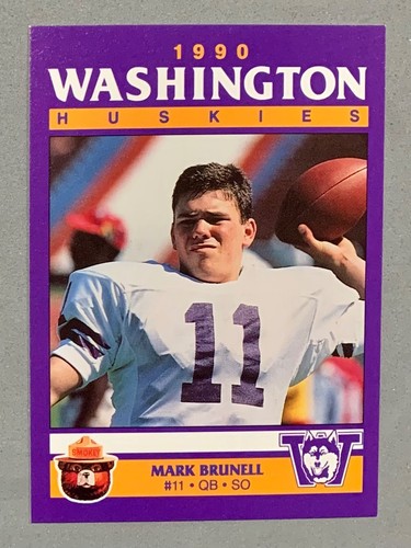 1990 Smokey Bear Washington Huskies Mark Brunell Card | eBay