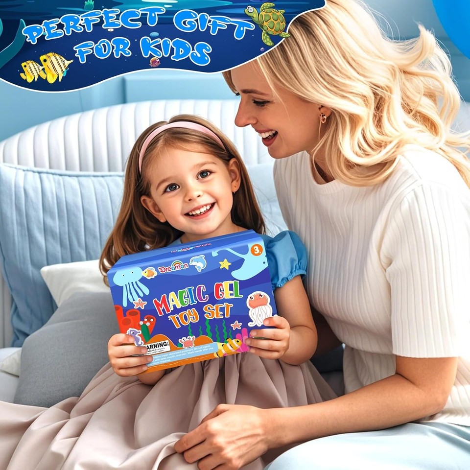 Magic Water Gel Toy Kit 22 Farben 16 Formen Kreatives Spielzeug | eBay.de