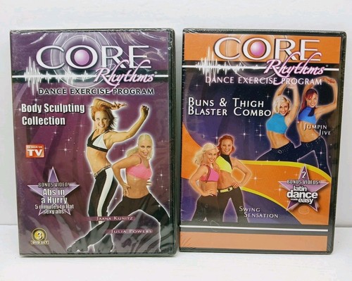 Core Rhythms 2-Disc Set (DVD) Dance Exercise Buns & Thighs + Body ...