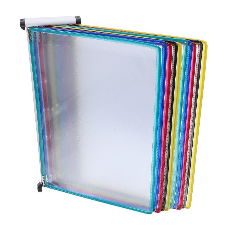 Wall File Holder: 10 Page A4 Folder Holder - Wall-Mounted Document ...