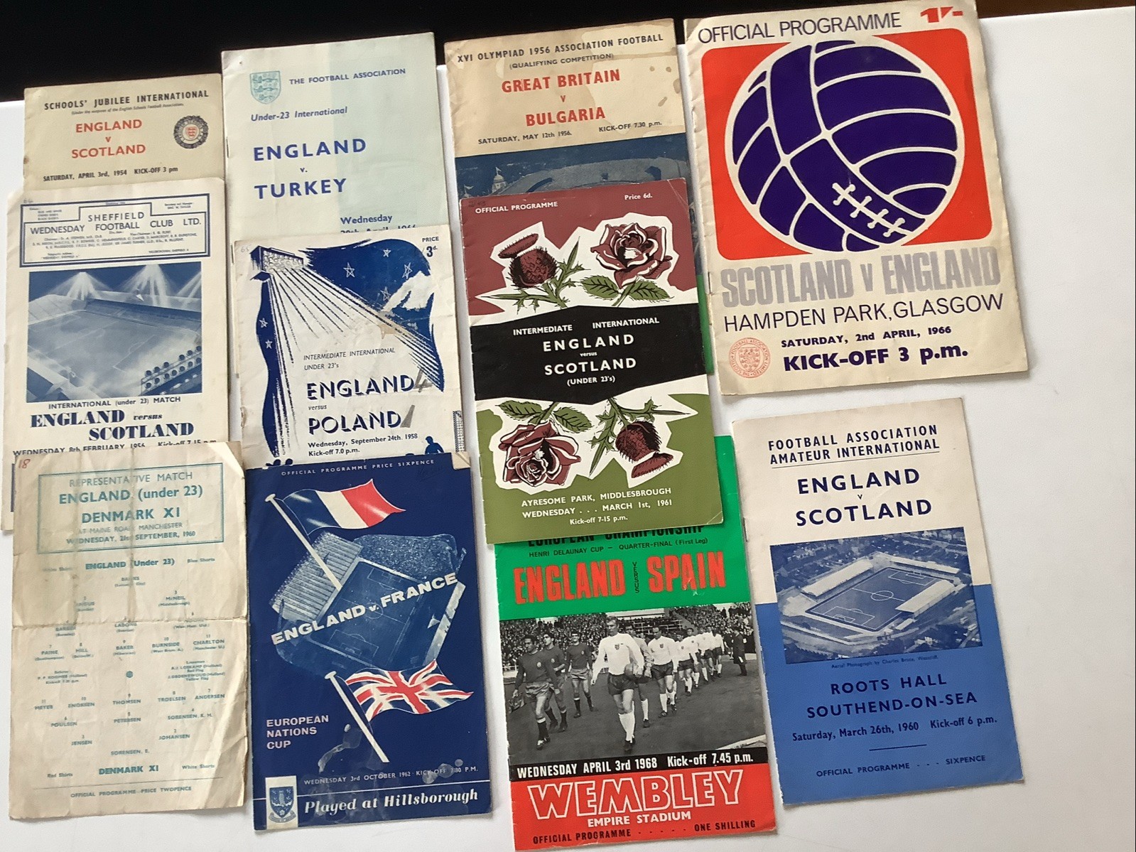 Collection Of Mixed Football Programmes 1954-1968 All Listed | eBay UK