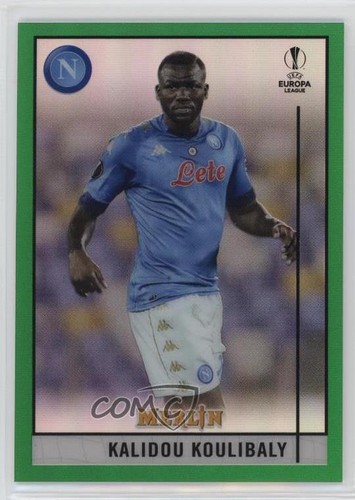 2020-21 Topps Merlin Collection Chrome UCL Green Refractor /99 Kalidou ...