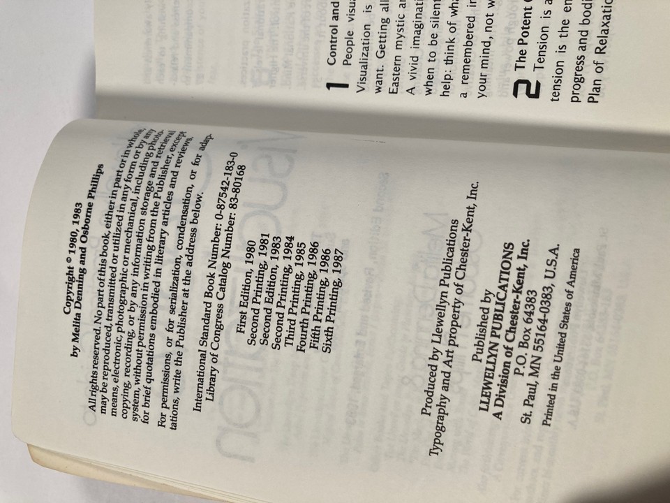 VTG Book Llewellyn Guide CREATIVE VISUALIZATION Desires Denning ...