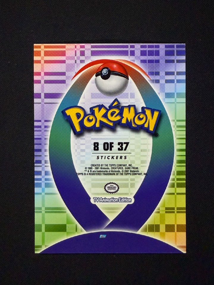 2001 Topps Pokemon Topps Johto League Champions #199 Slowking Sticker ...