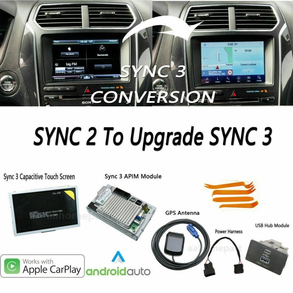 Factory SYNC 2 to SYNC 3 Upgrade Kit 3.4 Fit for Ford Sync3 APIM Module ...
