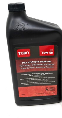 Toro OEM 15W-50 Full Synthetic Winter Engine Oil (32 oz.)*** | eBay
