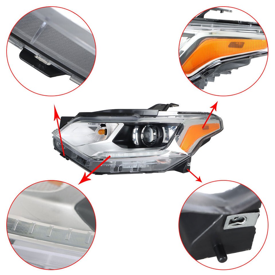 For 2018 2019 2020 2021 Chevy Traverse Driver Left Side Headlight ...
