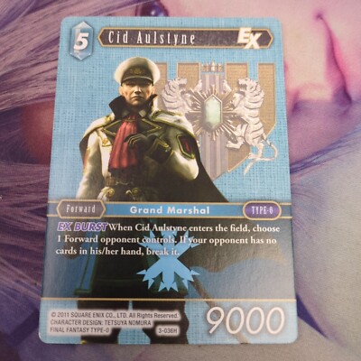 Final Fantasy TCG Opus III Cid Aulstyne EX 3-036H | eBay