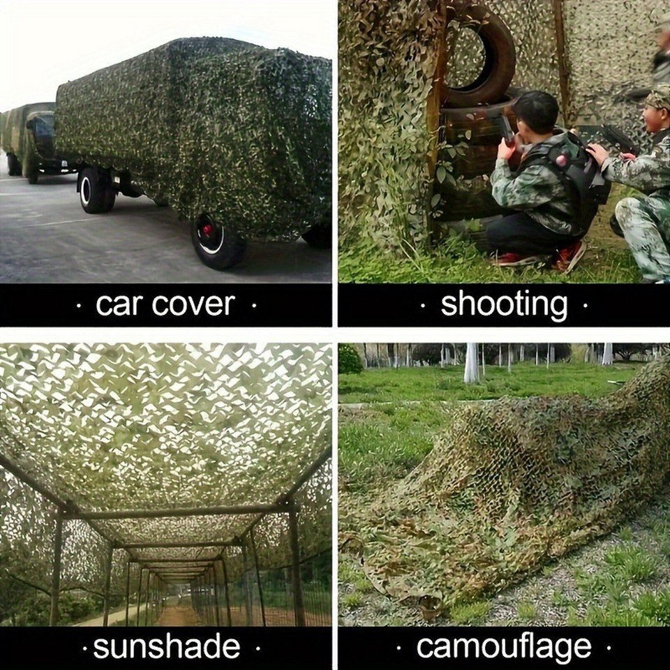 Woodland Camouflage Military Netting Camo Net Shade Cover Hunt Camp ...