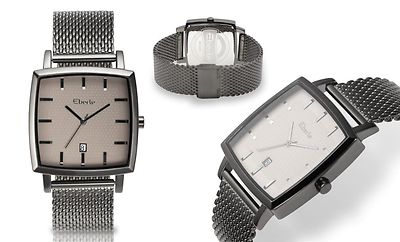 NEW Maurice Eberle 14051 Men’s Sullivan Collection Gun Metal Mesh ...