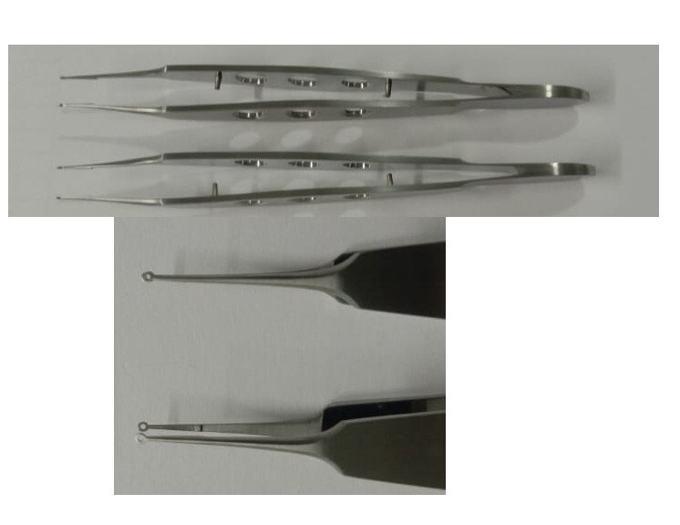 Fechtner Conjunctiva Forceps Très Délicat Anneau Forme Pointes Avec ...