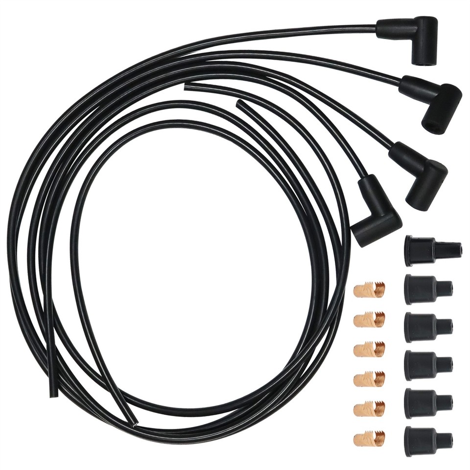 Fits Ford 2N 9N 8N Tractor Front Mount Copper Core Spark Plug Wire Set ...