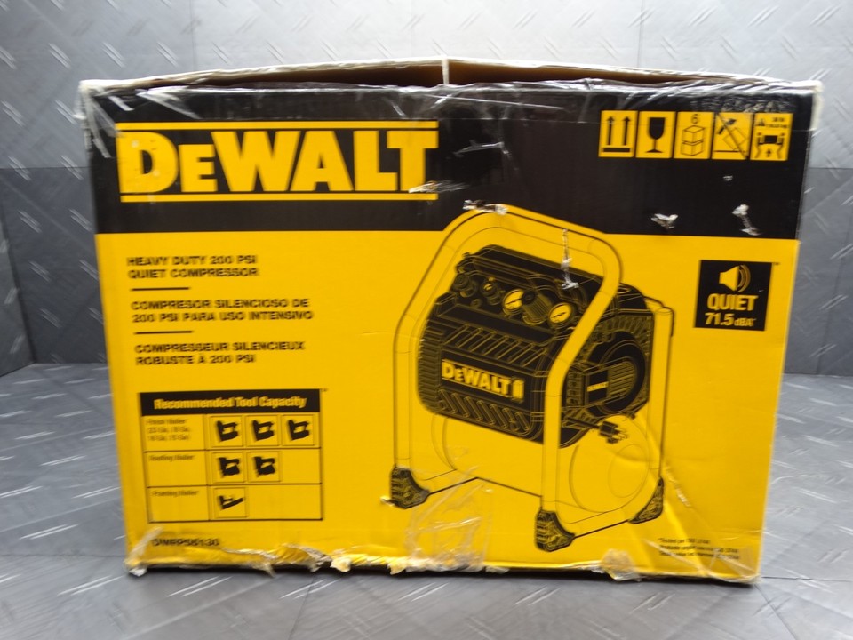 Dewalt 2.5Gal Portable Electric Heavy Duty 200PSI Quiet Air Compressor ...