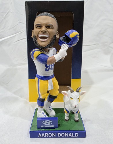 2025 Los Angeles Rams Aaron Donald Bobblehead THE GOAT 11/23/25 SGA | eBay