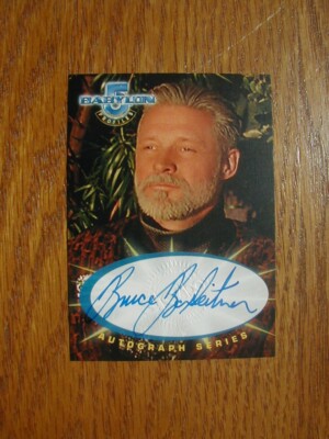 Babylon 5 Bruce Boxleitner Autograph Card SA1 | eBay