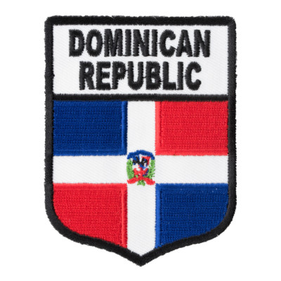 Dominican Republic Flag Shield Patch, Latin America Flag Patches | eBay