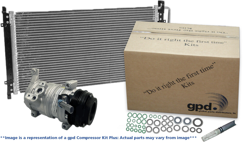 A/C Compressor and Condenser Kit-Compressor Kit New with Condenser ...