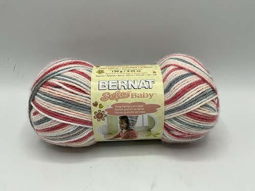 Bernat Softee Baby PRINCESS PEBBLES 4.25 oz 100% Acrylic Light #3 ...