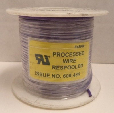 100-FOOT E48088 PROCESSED VIOLET WIRE RESPOOLED, P/N 5876 | eBay