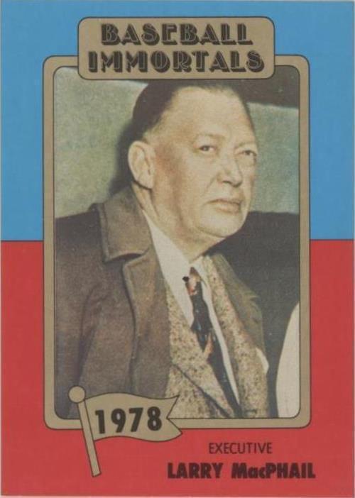 1980-87 SSPC Baseball Immortals - Larry MacPhail #165 (RC) for sale ...