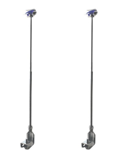 Blue Vintage Style 12v LED Lighted Fender Guides Pair Hot Street Rod ...