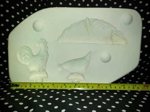 1995 Kimple Molds 2555 Chickens / Base Ceramic Slip Casting Mold | eBay