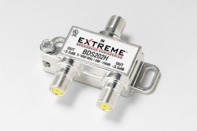 Extreme 2Way HDTV Broadband signal Splitter coaxial cable Comcast Time ...