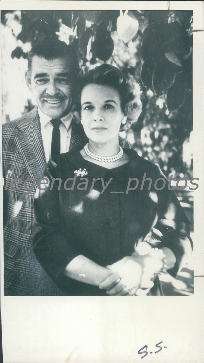 Kay Gable 1955 Press Photo Actor Clark Gable And Wife, Former Kay