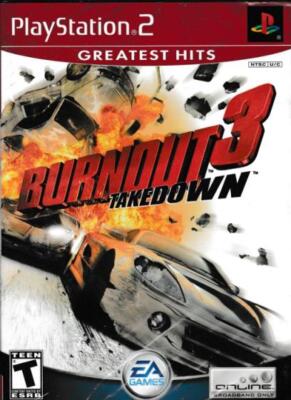 Burnout 3 Takedown PLAYSTATION 2 PS2 driving racing crash cars game ...