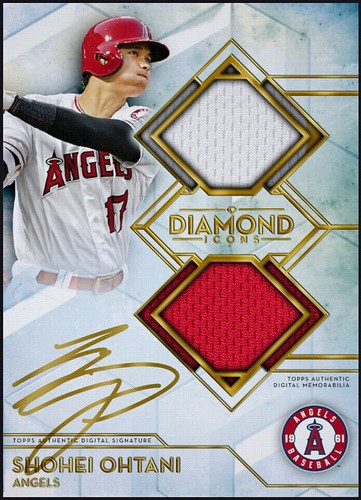 SHOHEI OHTANI 2020 Topps Diamond Icons Signature Relic Patch MLB ...