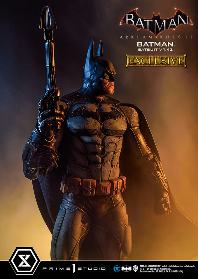 Sideshow Exclusive BATMAN ARKHAM KNIGHT BATSUIT V743 1:3 STATUE PRIME ...