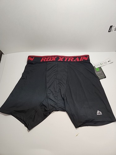 RBX 1 Compression Boxer Briefs X-Large 37-39 Black with Red Waistband X ...