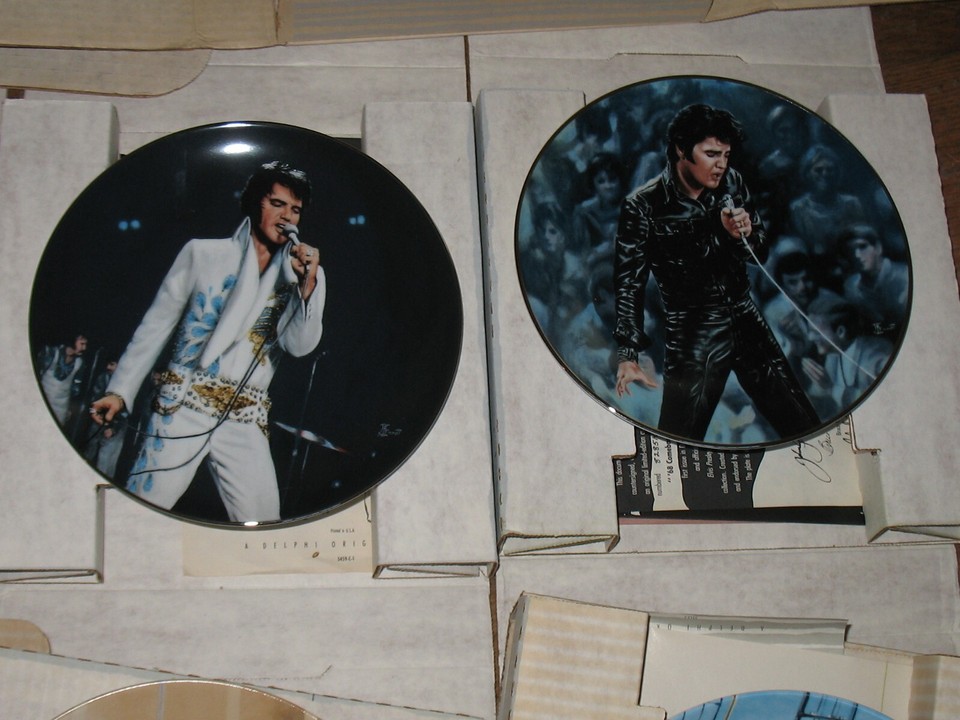Lot of 10 Elvis Presley Bradford Exchange Collectors Plates ~Delphi ...