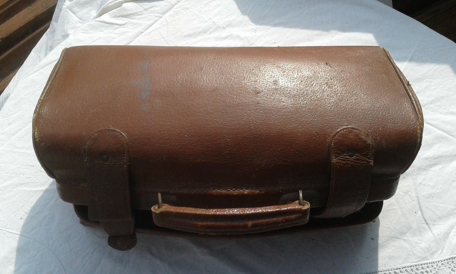 Vintage Antique Old Doctor First Aid Medical Brown Leather Bag | eBay