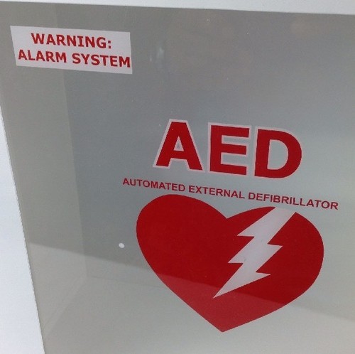 LIFESTART AED CABINET WITH ALARM SURFACE MOUNT 1463 JL INDUSTRIES FREE ...