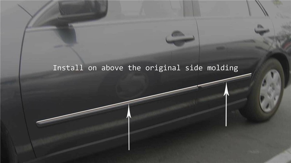 For Chevy Impala Chrome Body Side Molding Trim Kit 2006-2009 2010 2011 ...