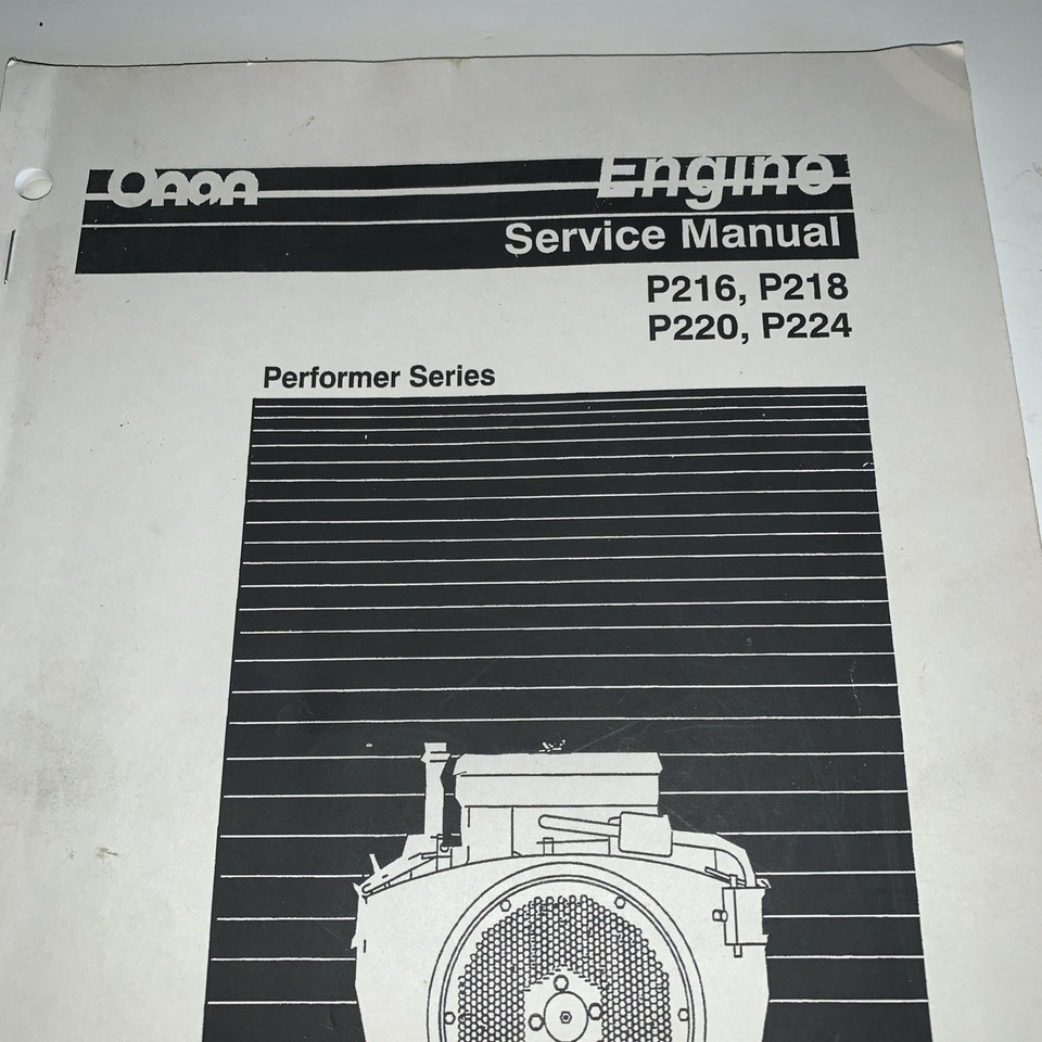Onan Engine Service Manual Performer Series P216, P218, P220, P224 | eBay