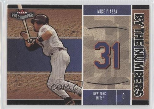 2004 Fleer Patchworks By the Numbers Mike Piazza #3BN HOF | eBay