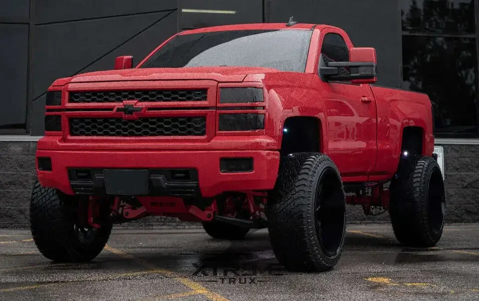 OEM Painted Mesh Grille For 2014 2015 Silverado 1500 Victory Red WA9260 ...