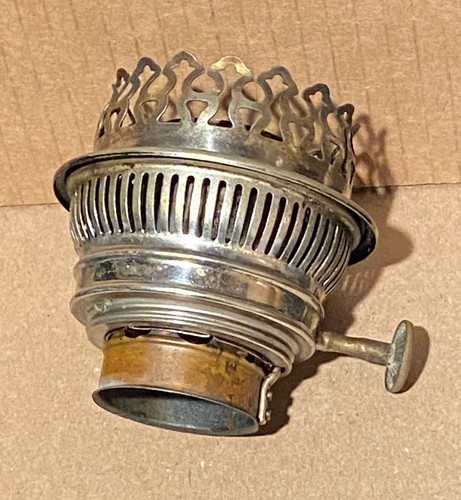 Antique c. 1895 B & H / Rayo Kerosene Oil Lamp BRASS Burner Wick Raiser ...