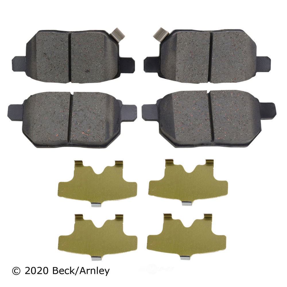 Disc Brake Pad Set Rear Beck/Arnley 089-1824 for sale online | eBay