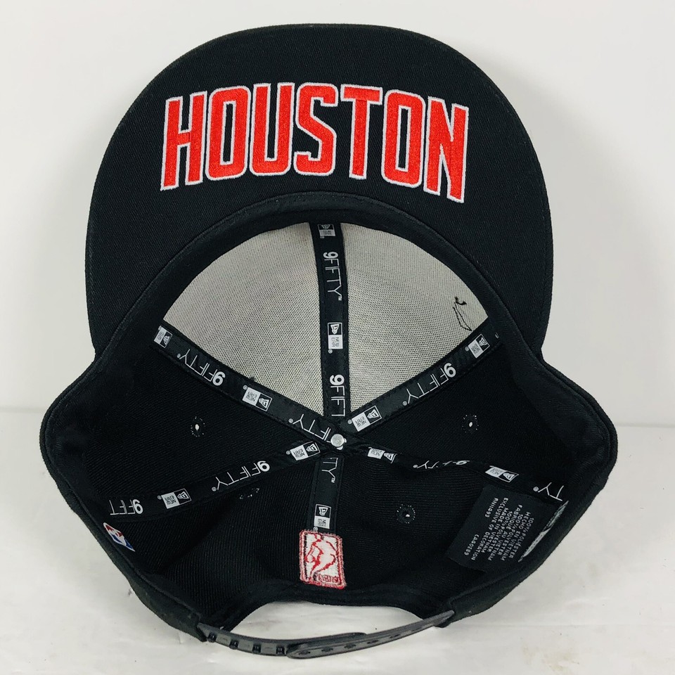 Men's New Era Black Houston Rockets Team Color Pop 9FIFTY Snapback Hat ...